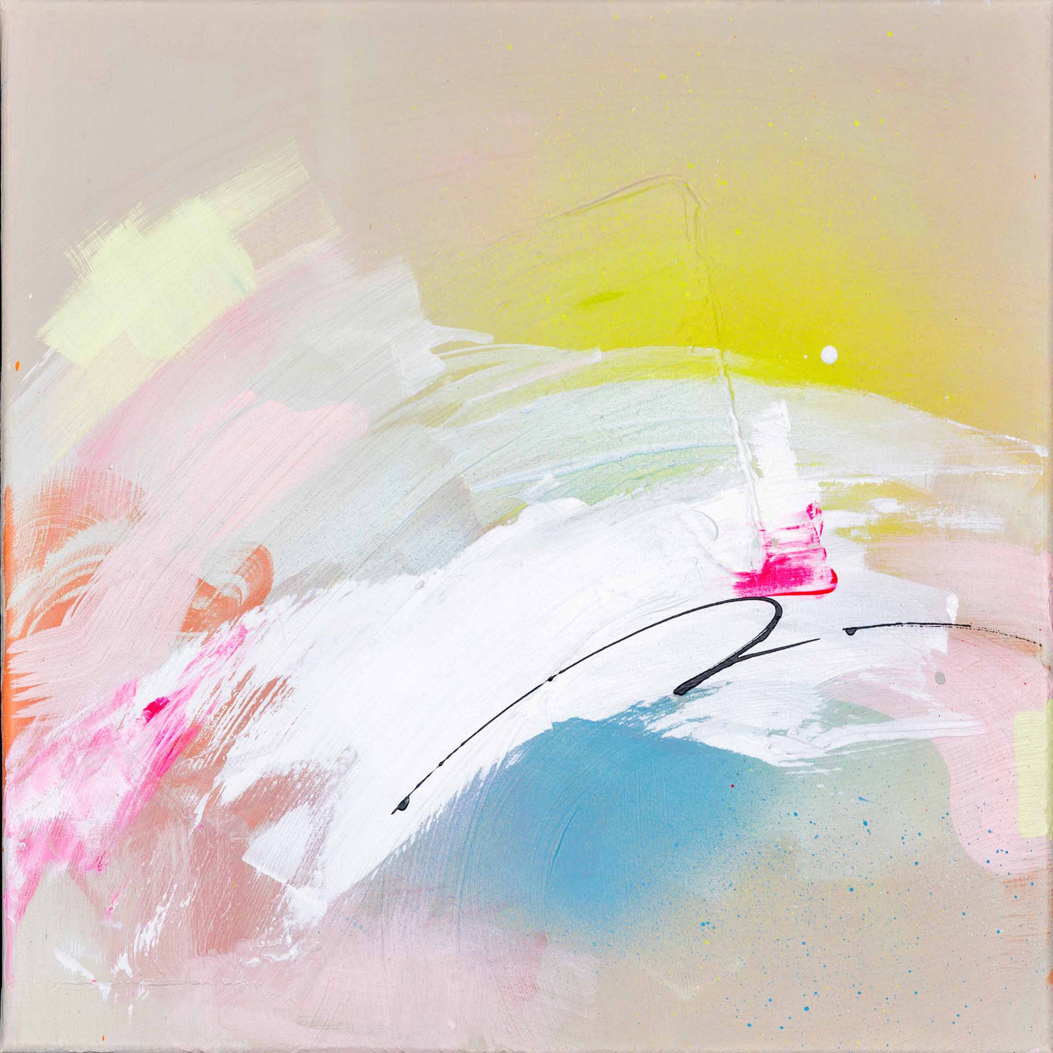 "Miami Beach" by Kate Mayer - Vibrant Abstract Art | Miami-Inspired ...