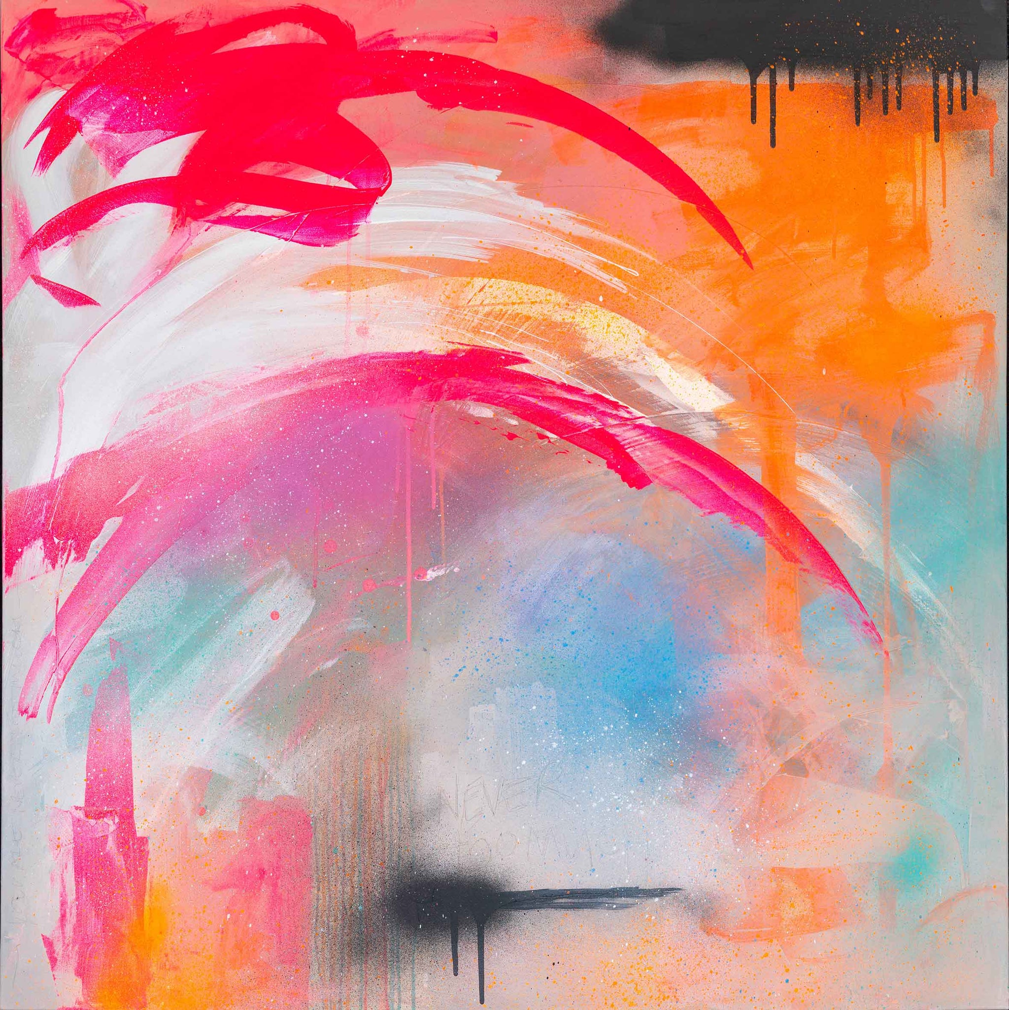 "Never Too Much" by Kate Mayer | Bold & Expressive Abstract Painting