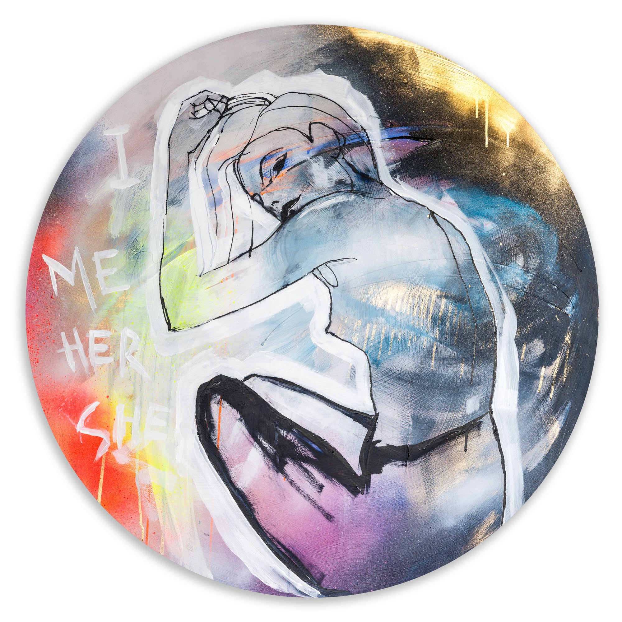 She – Figurative Abstract Painting Celebrating Womanhood | Kate Mayer Art